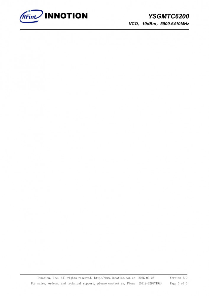 YSGMTC6200 technical document page 5