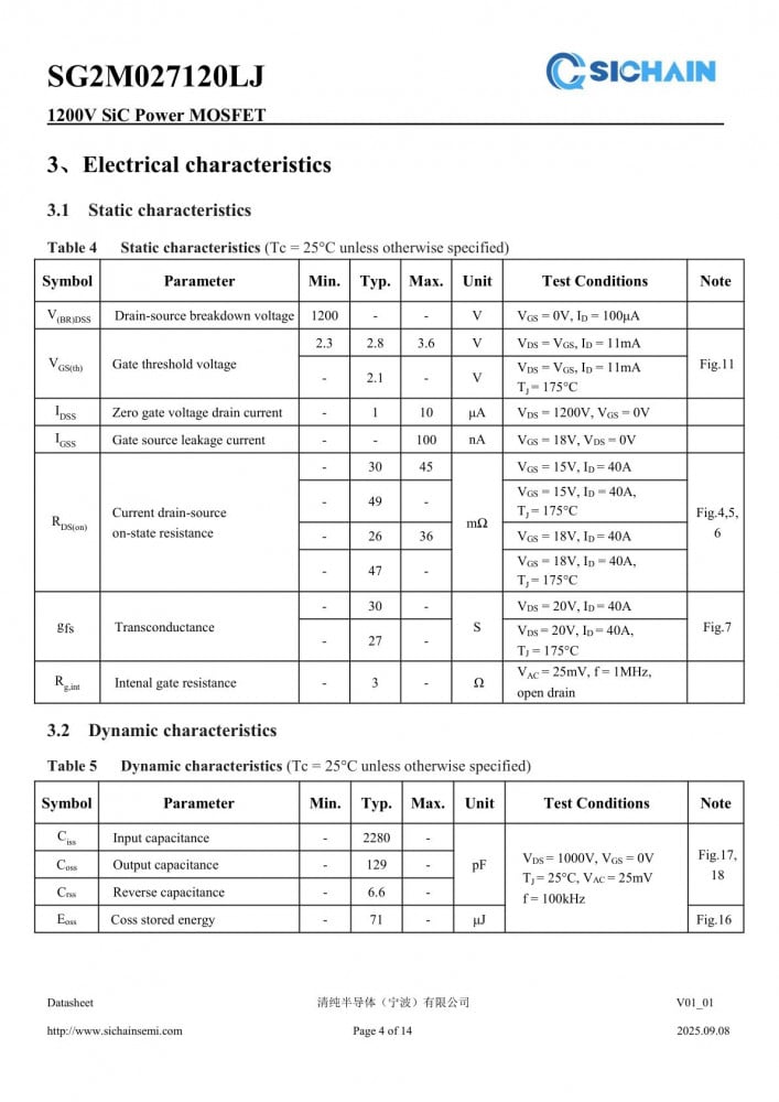SG2M027120LJ datasheet page 4