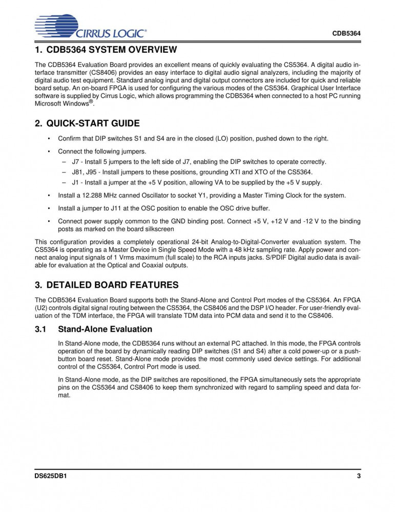 CDB5364 documentation page 3