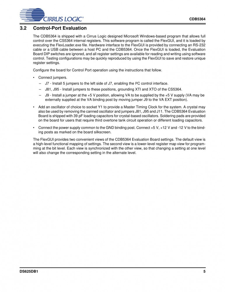 CDB5364 documentation page 5