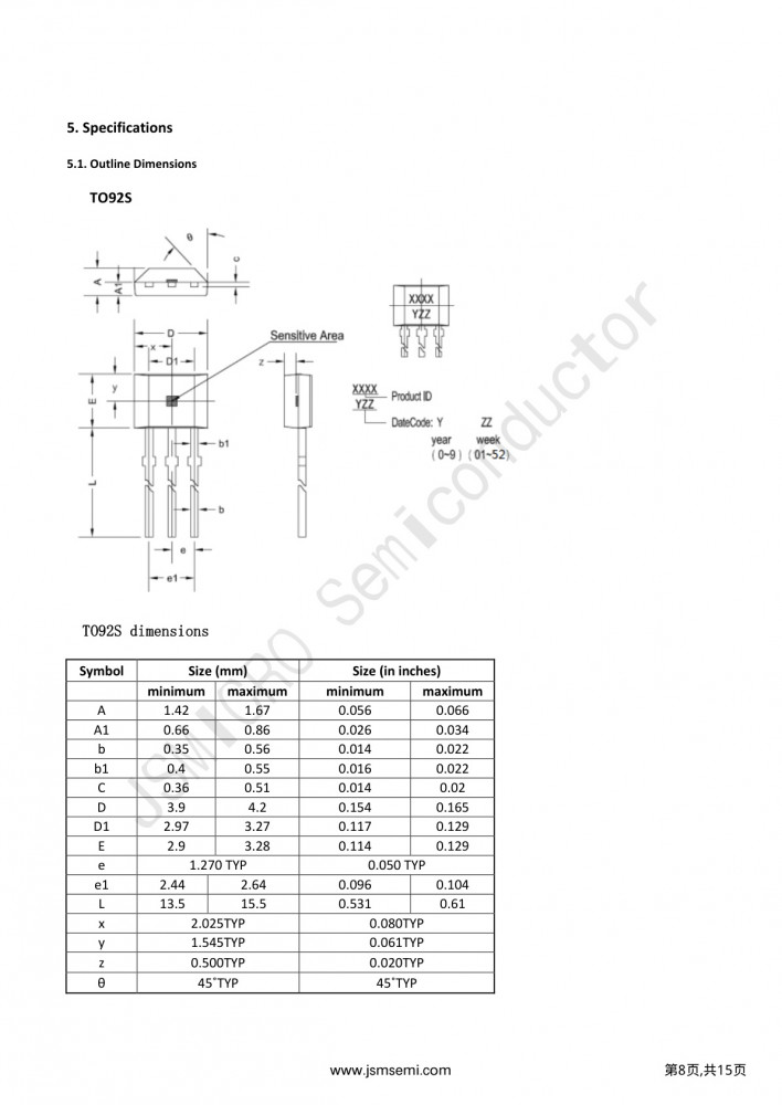 JSM502 datasheet page 8
