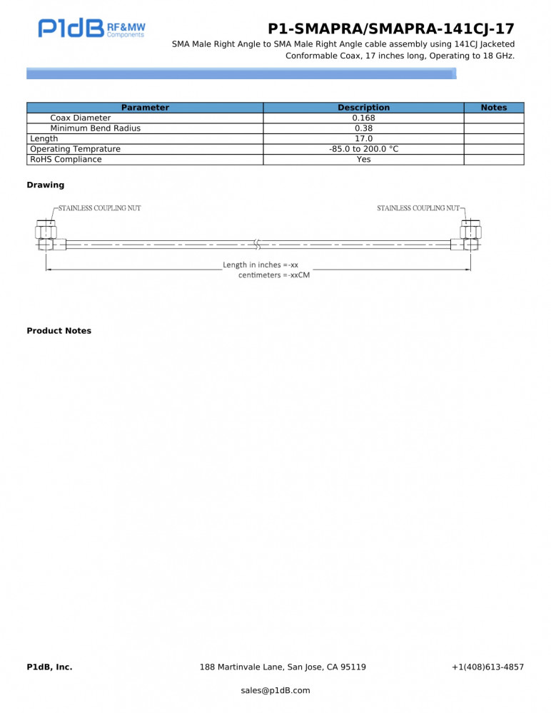 P1-SMAPRA/SMAPRA-141CJ-17 drawing document image, page 2
