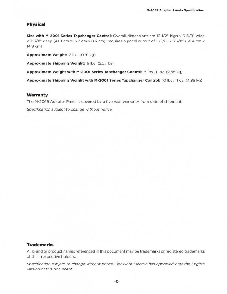 Technical document page 3