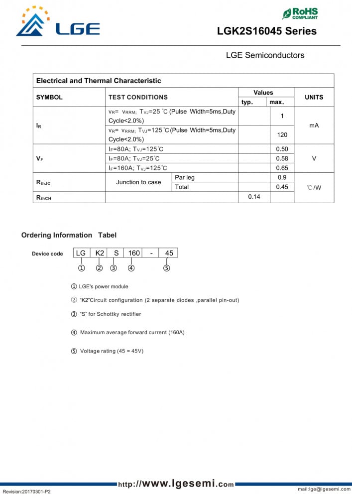 LGK2S16045 datasheet page 2