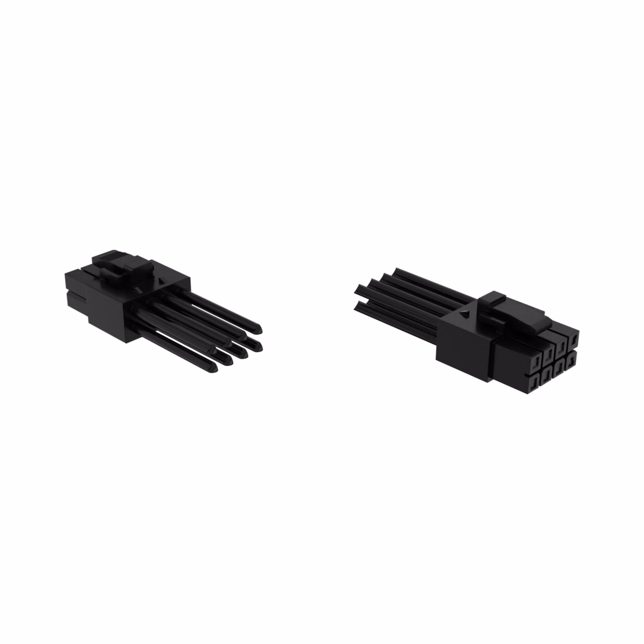 Mini-Fit Max-to-Mini-Fit Max Off-the-Shelf (OTS) Cable Assembly, Dual Row, Matte Tin (Sn) Plating, 8 Circuits, 150.00mm Length, Black for sale