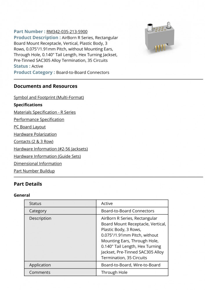 RM342-035-213-5900 technical document page 1
