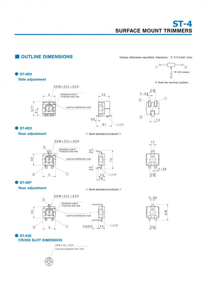 Nidec ST-4ETB101 datasheet page 5