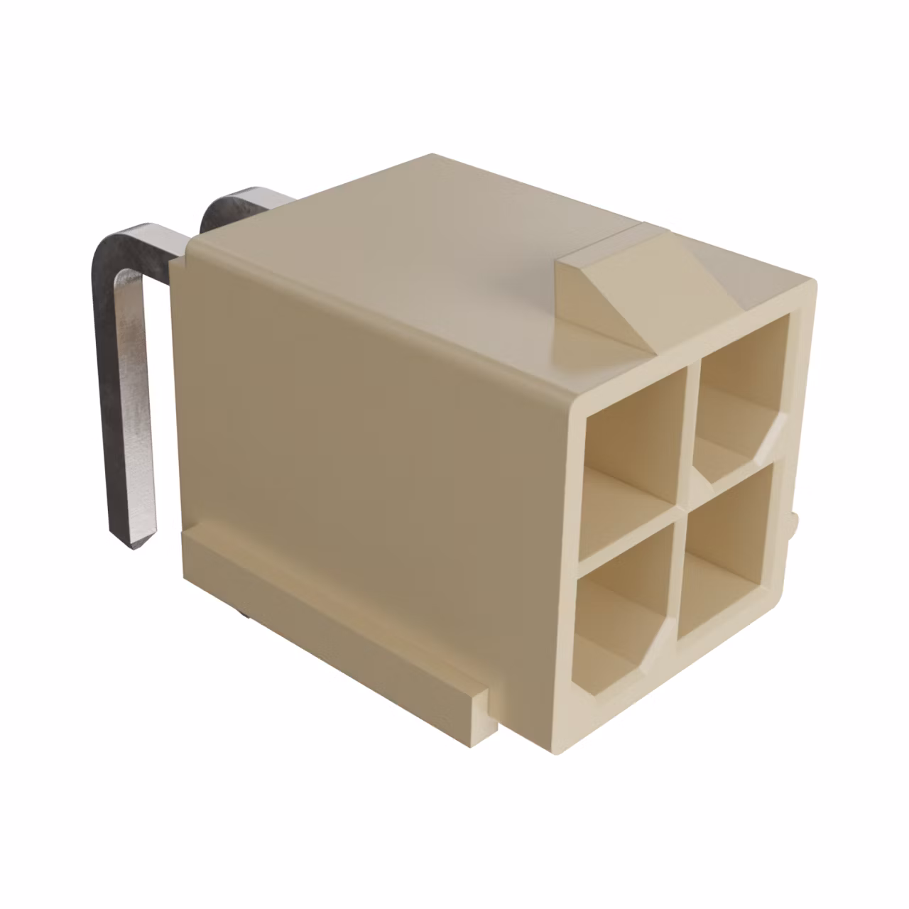 Mini-Fit Jr. Header, 4.20mm Pitch, Right-Angle, without Flange, 8 Circuits, Tin (Sn) over Nickel (Ni) Plating