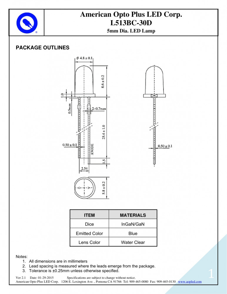 L513BC-30D datasheet page 1
