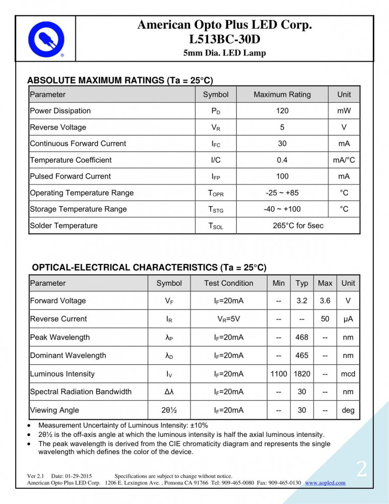 L513BC-30D datasheet page 2
