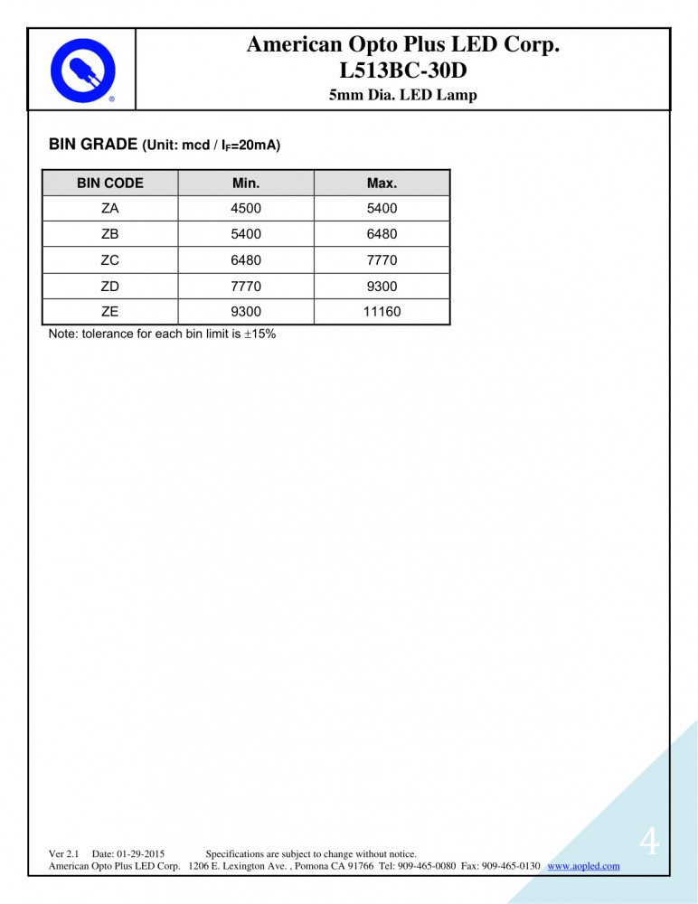 L513BC-30D datasheet page 4