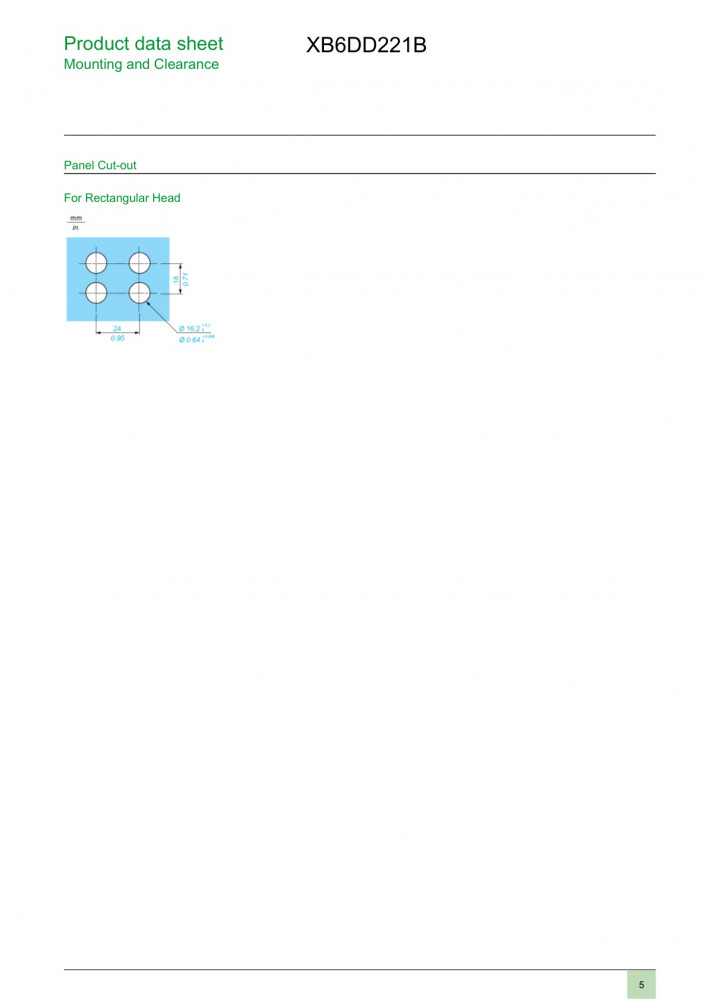 XB6DD221B technical document page 5
