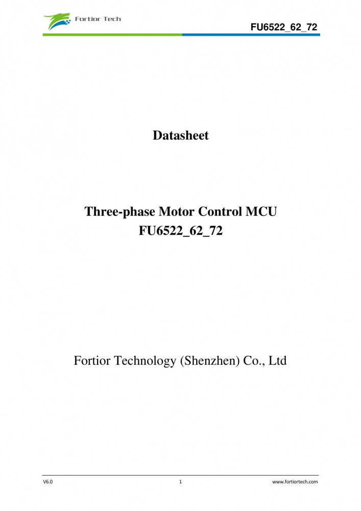 FU6522N datasheet page 1