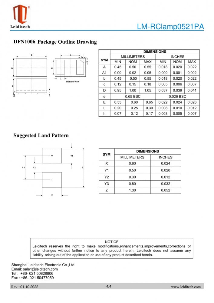 LM-RClamp0521PA datasheet page 4