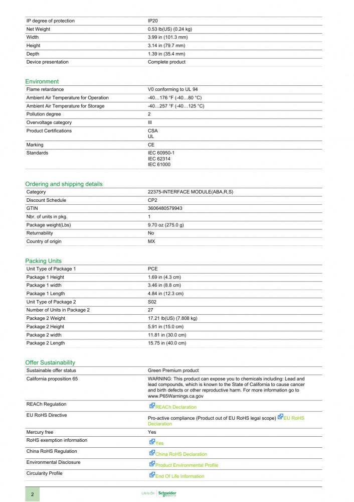 SSP3A250BDR technical document page 2