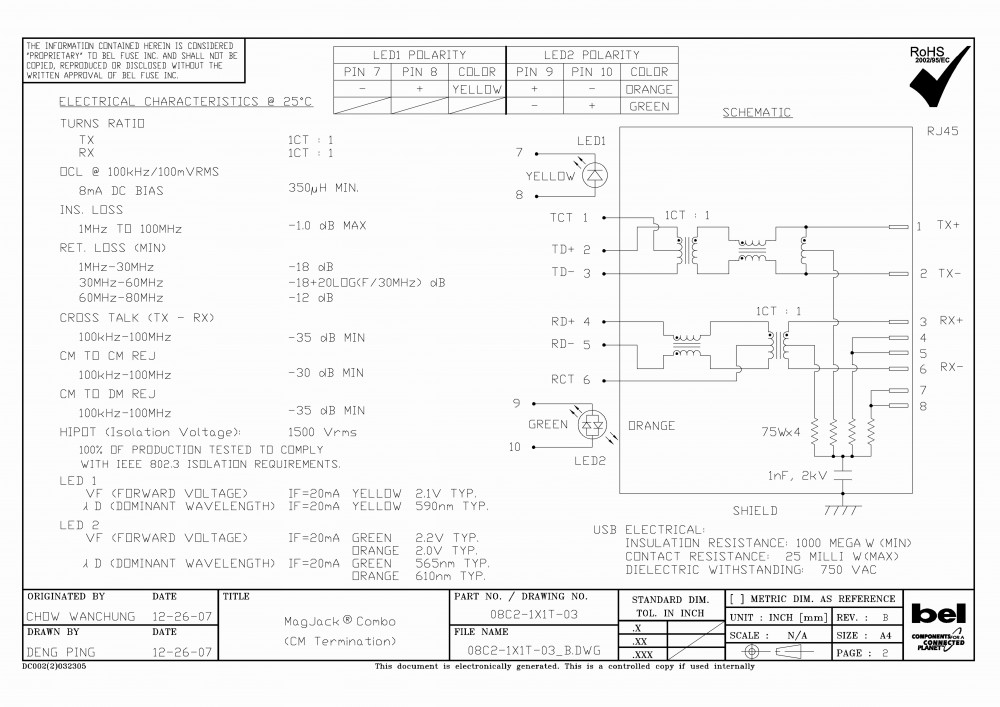 08C2-1X1T-03 technical drawing page 1