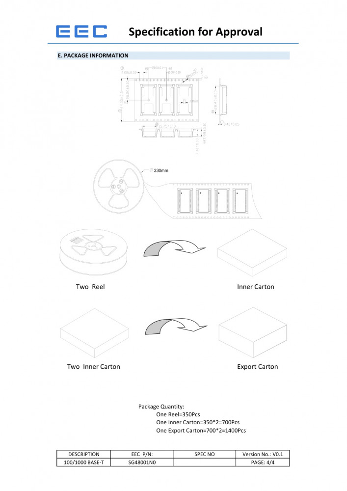 SG48001N0 supplementary specification image