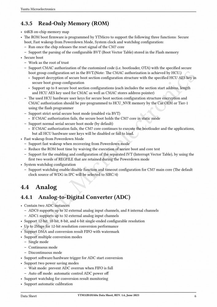 YTM32B1HA0x datasheet page 10