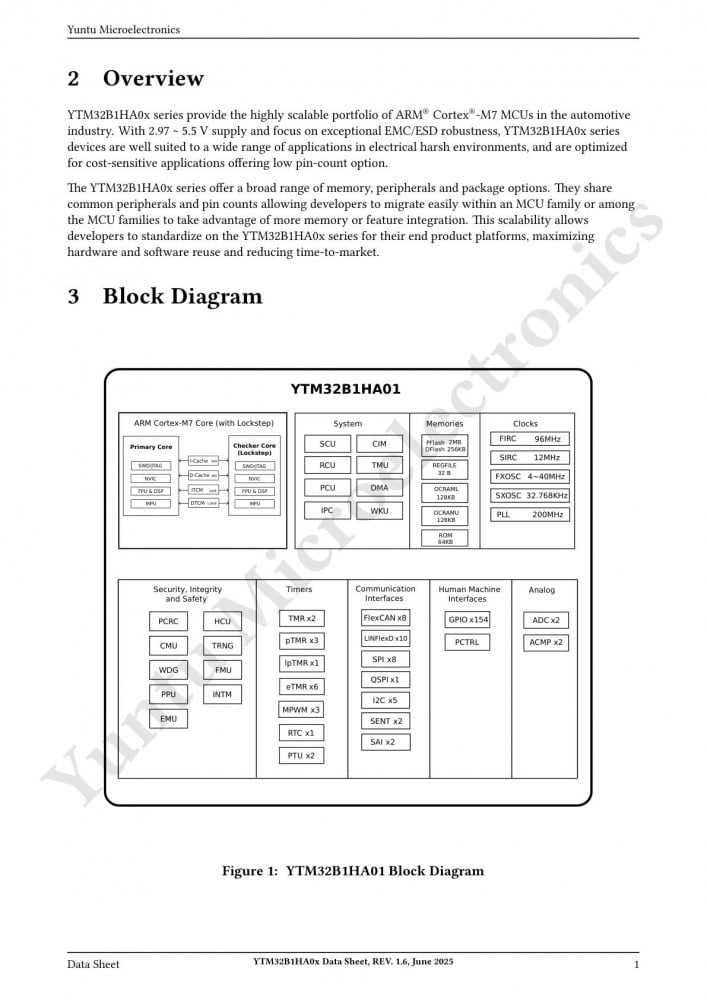 YTM32B1HA0x datasheet page 5