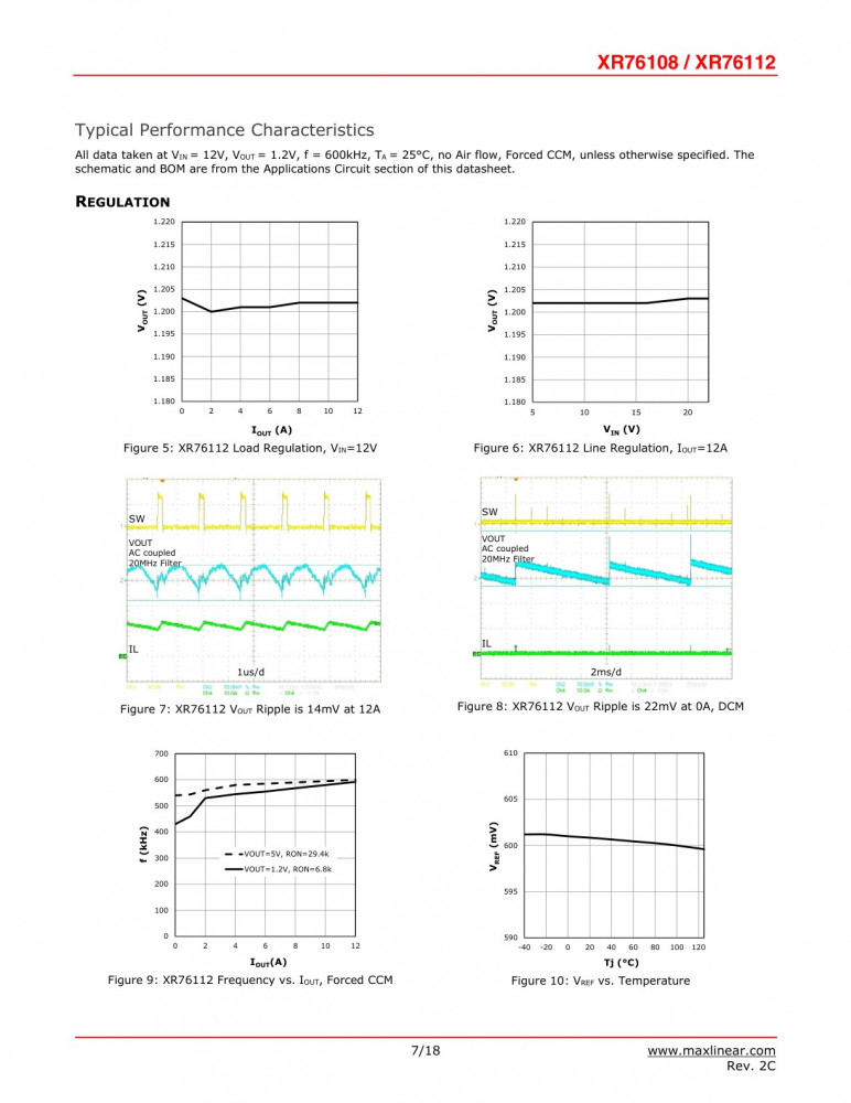 XR76108ELTR-F datasheet page 7