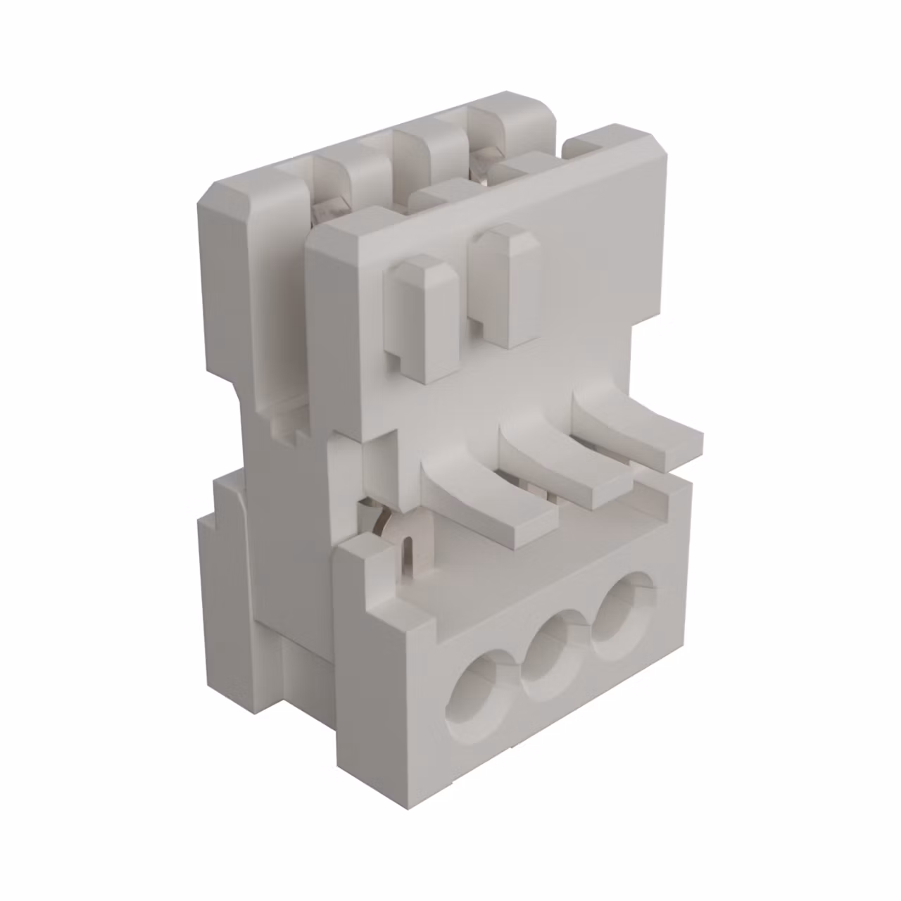 Appli-Mate RAST 2.5 Female Connector, 5.00mm Pitch, 2 Circuits, Position C and D Removed, Open Endwalls, with Red Stripe for sale