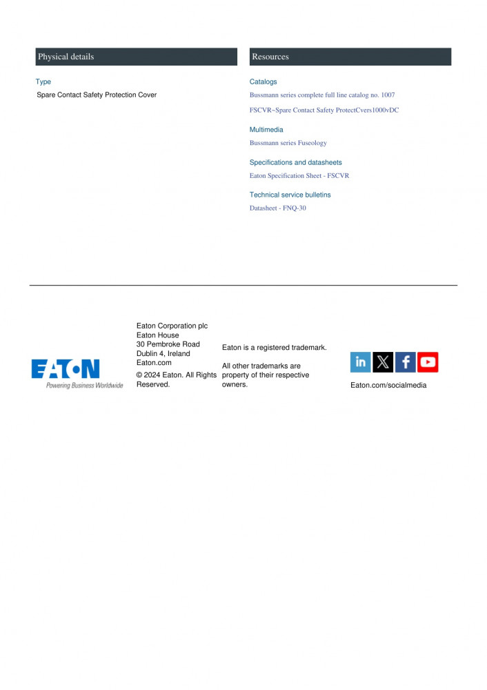 Eaton FSCVR technical document page 2