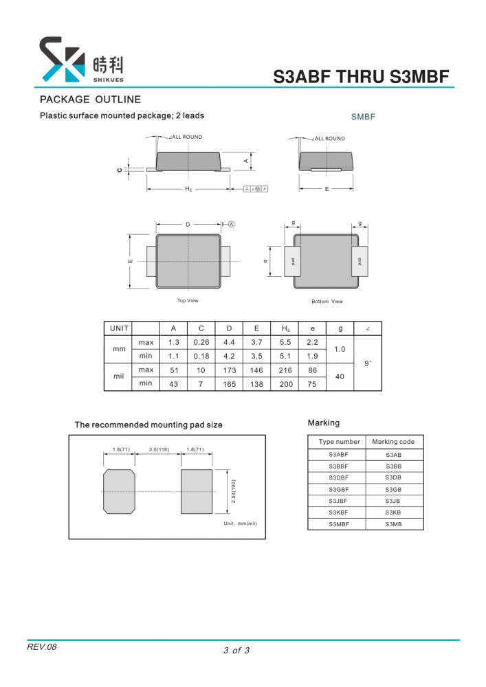 S3MBF datasheet page 3