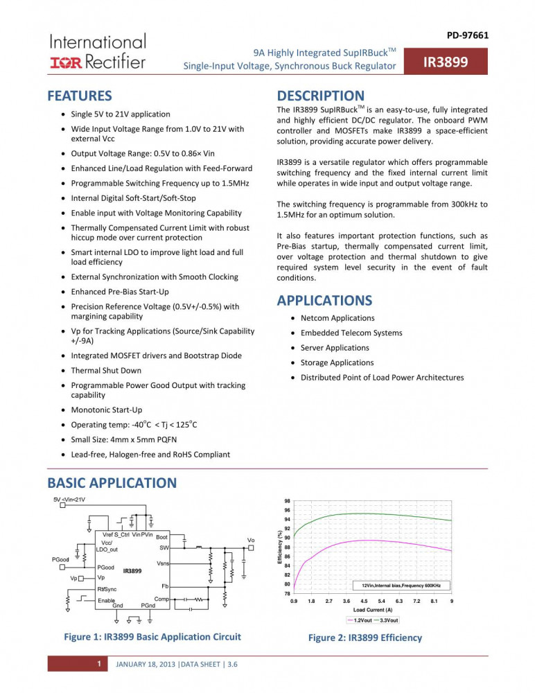 IRDC3899 datasheet page 1