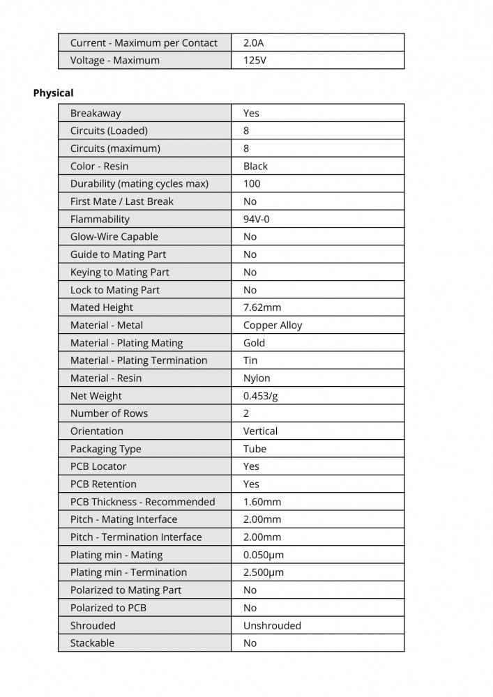 MOLEX 877620873 technical document page 3