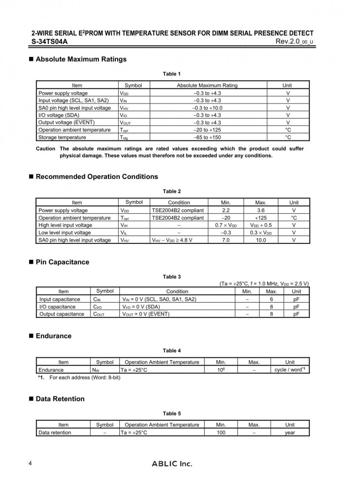 ABLIC S-34TS04A datasheet page 4