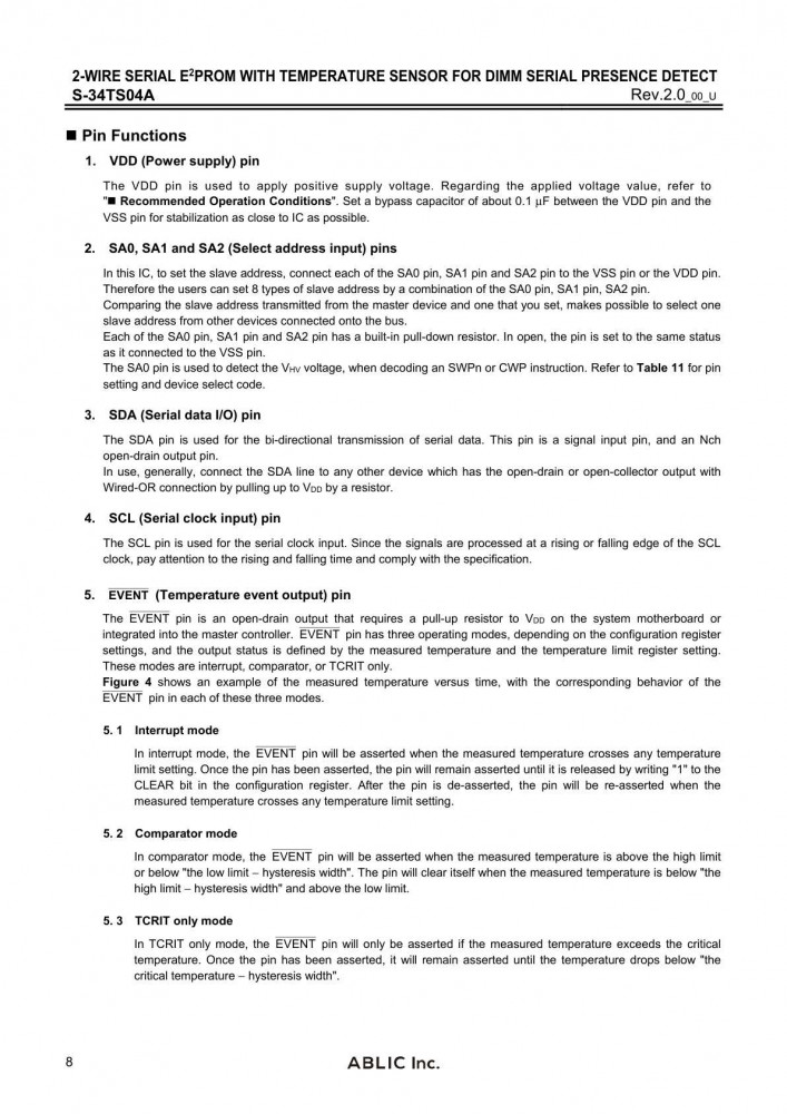 ABLIC S-34TS04A datasheet page 8
