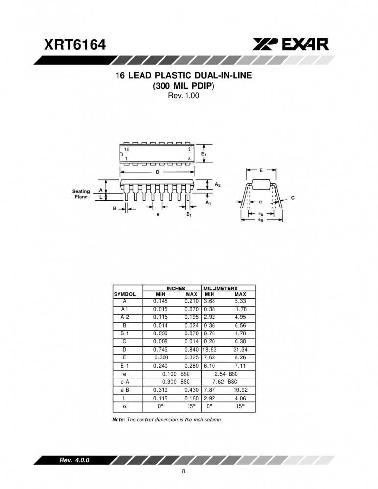 XRT6164CDTR-F datasheet page 8