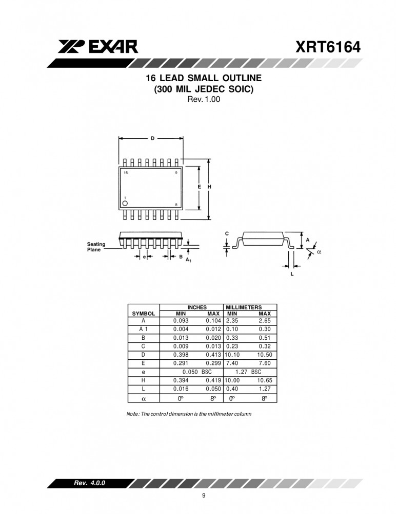 XRT6164CDTR-F datasheet page 9