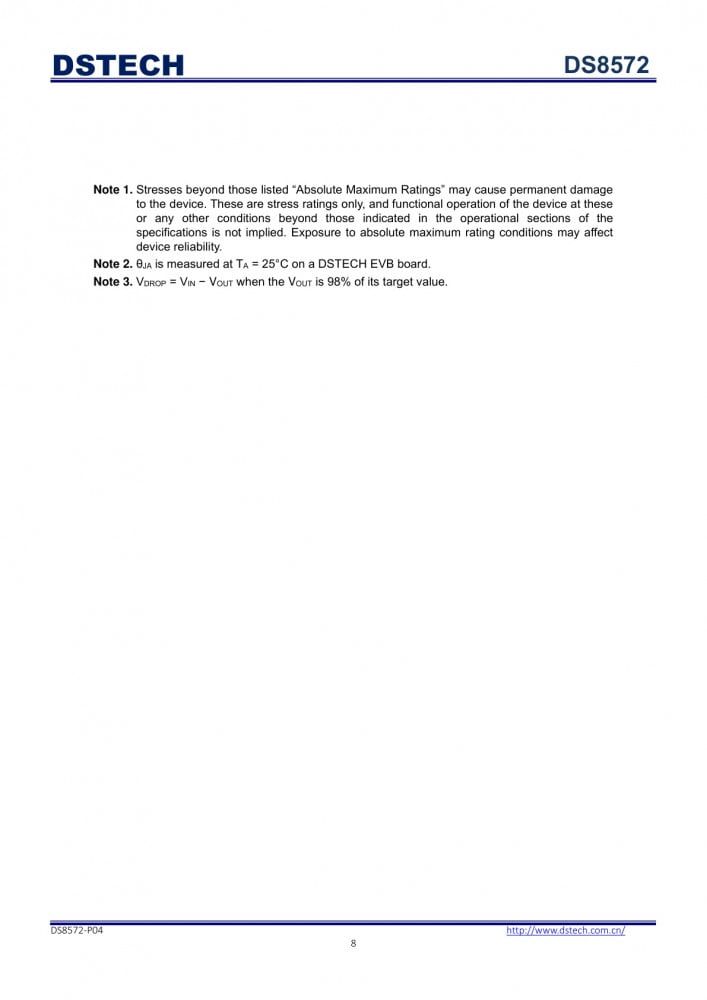DS8572 datasheet page 8
