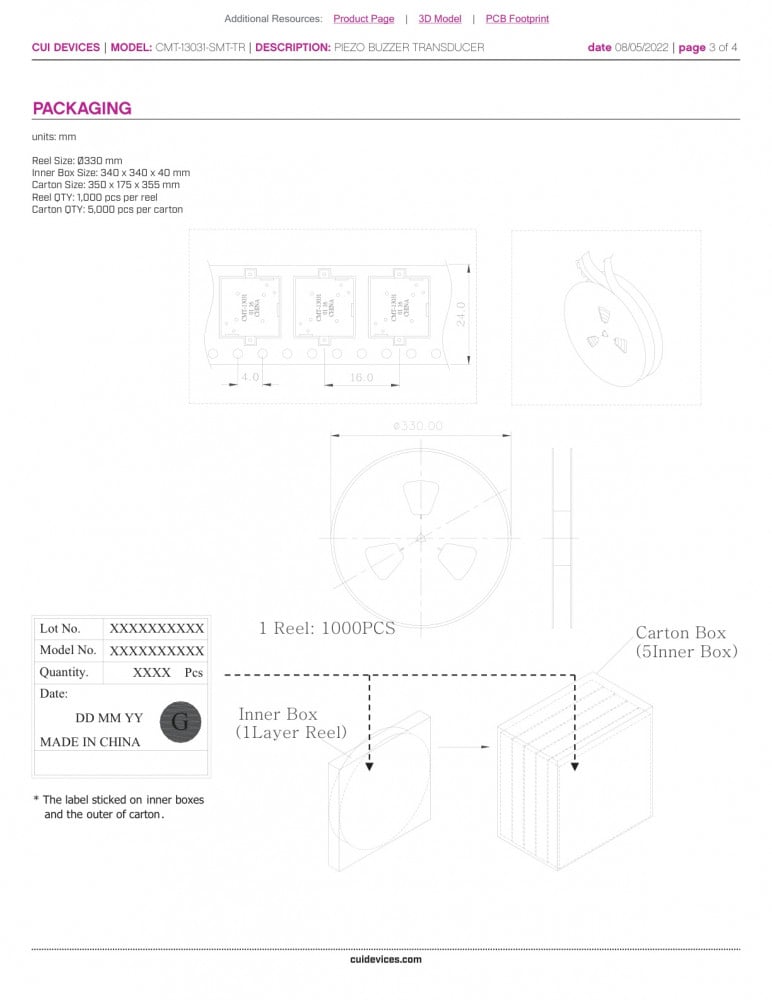 CMT-13031-SMT-TR technical document page 3