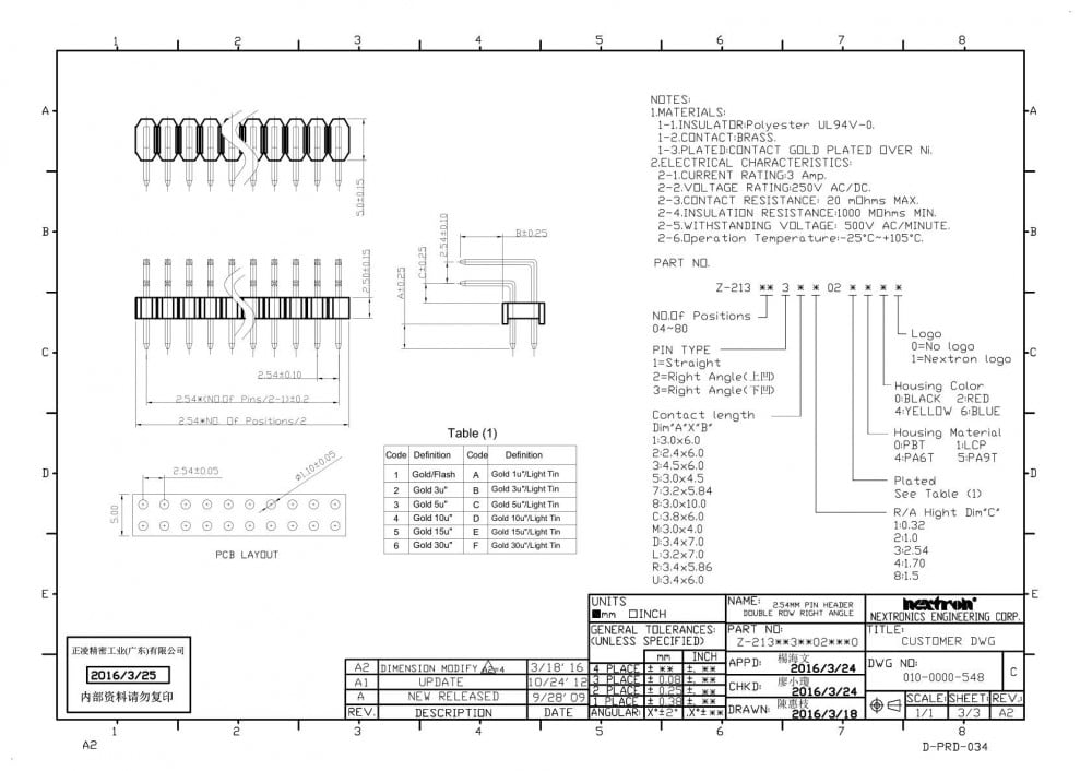 Nextron connector drawing page 3
