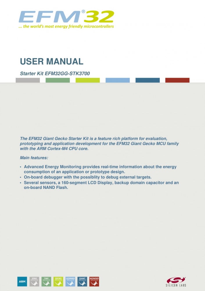 EFM32GG documentation page 1