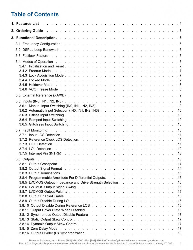 SI5386 datasheet page 2