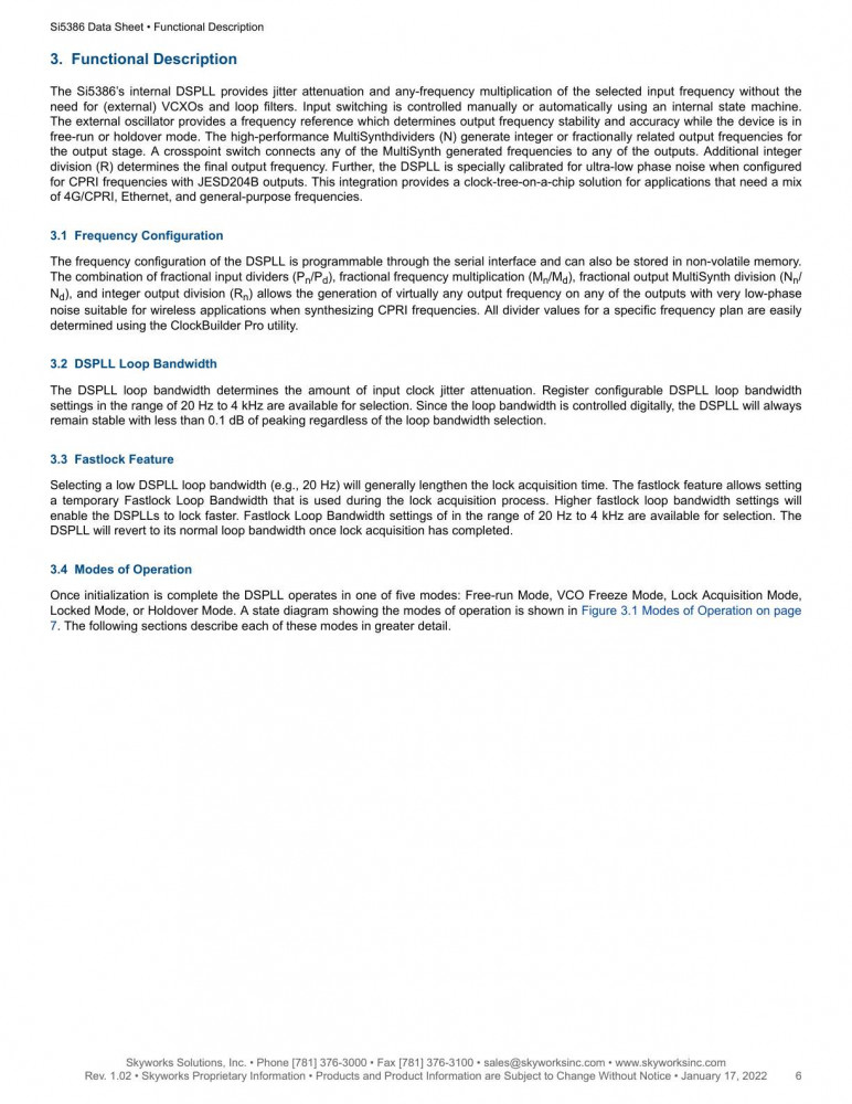 SI5386 datasheet page 6