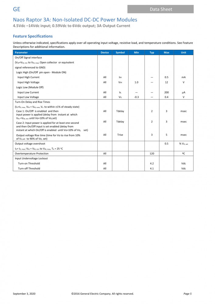 NSR003A0X4Z datasheet page 5
