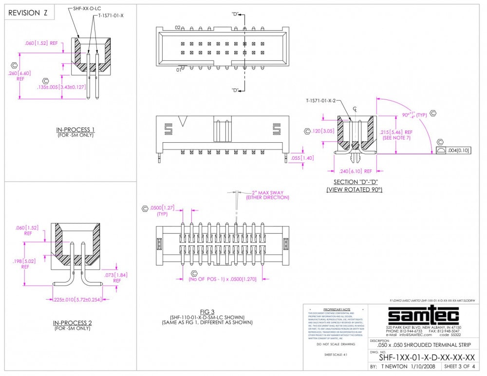 SHF-115-01-L-D-RA technical document page 3
