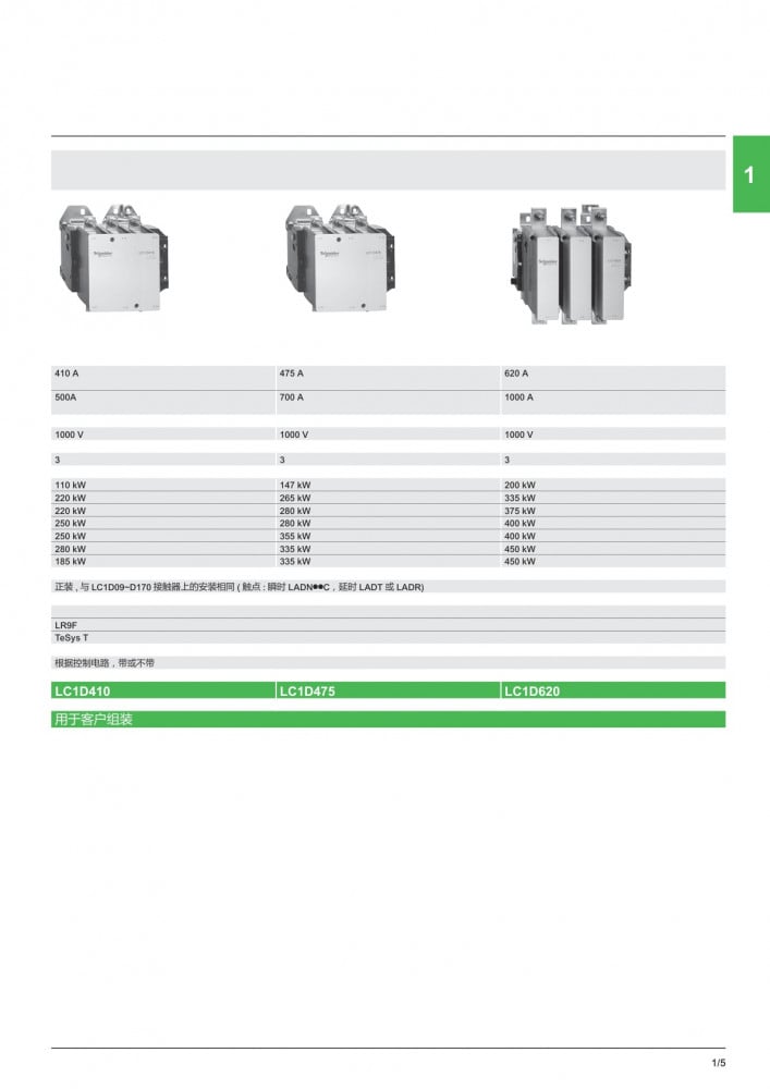 Schneider TeSys documentation page 9