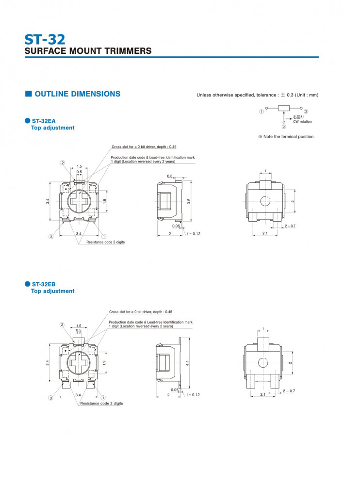 ST32ETA504 technical document page 4