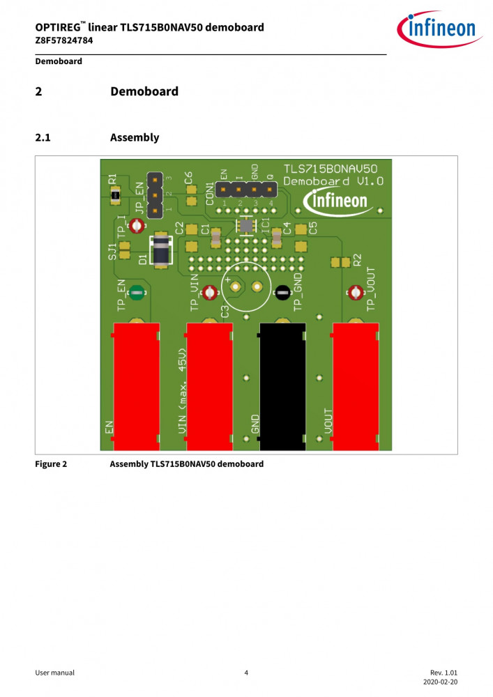 TLS715B0NAV50 demonstration board document page 4