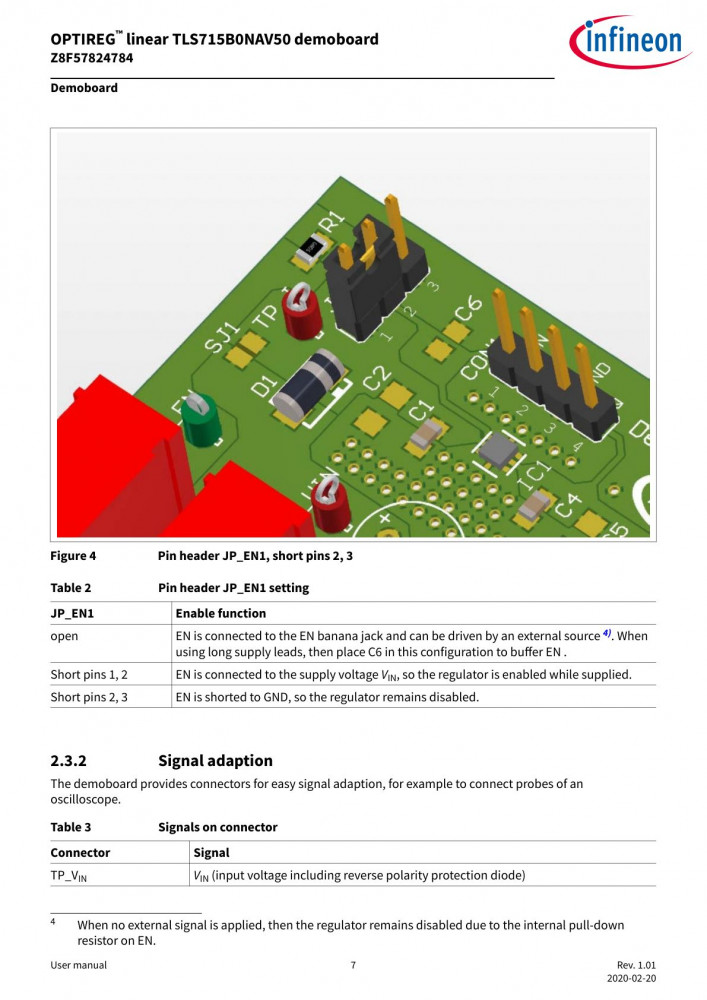 TLS715B0NAV50 demonstration board document page 7