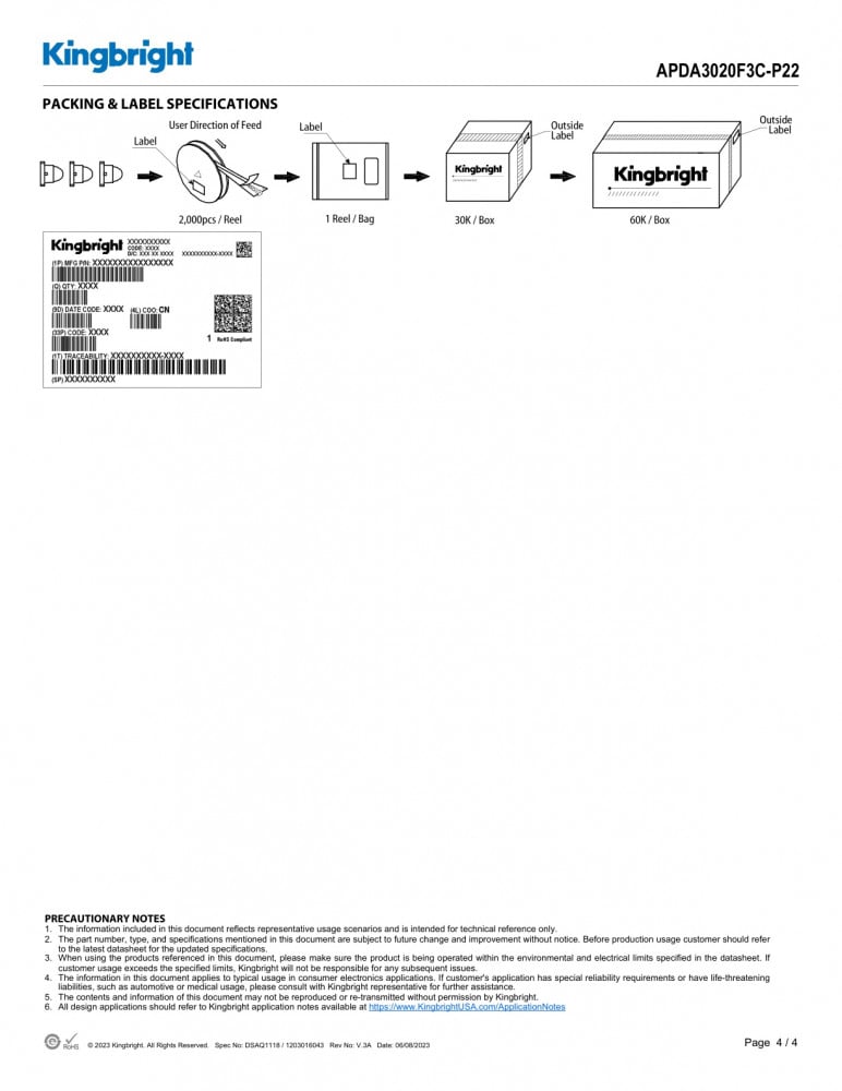 APDA3020F3C-P22 datasheet page 4