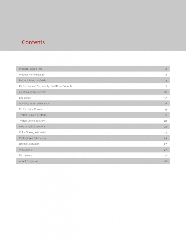 Bridgelux Vero 13 datasheet page 3