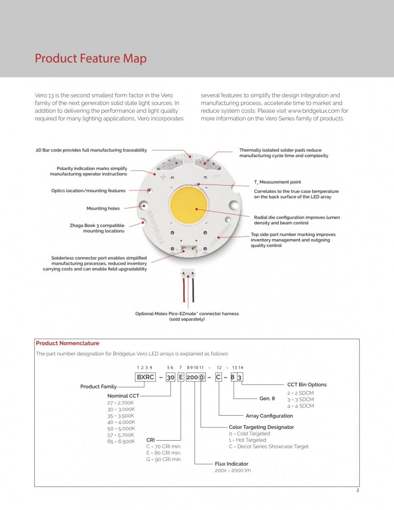 Bridgelux Vero 13 datasheet page 4