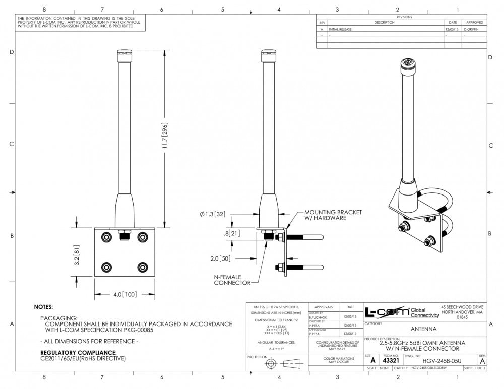 HGV-2458-05U technical document page