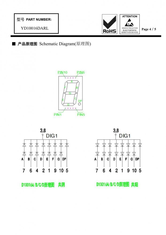 YD10016DARL datasheet page 5